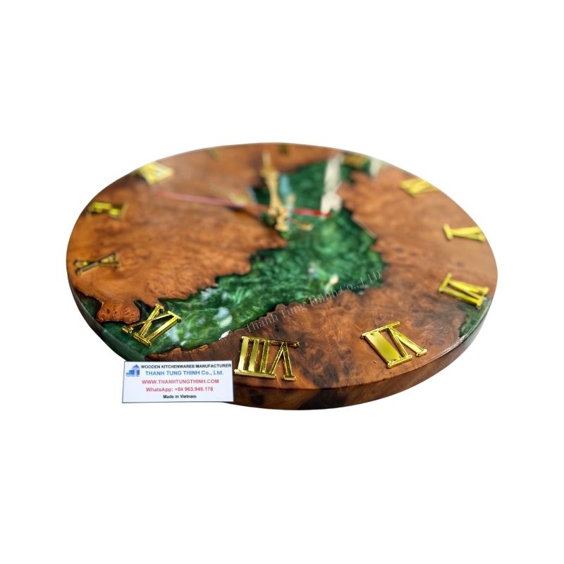 Luxurious Timepiece Clock Epoxy Crafting Studio