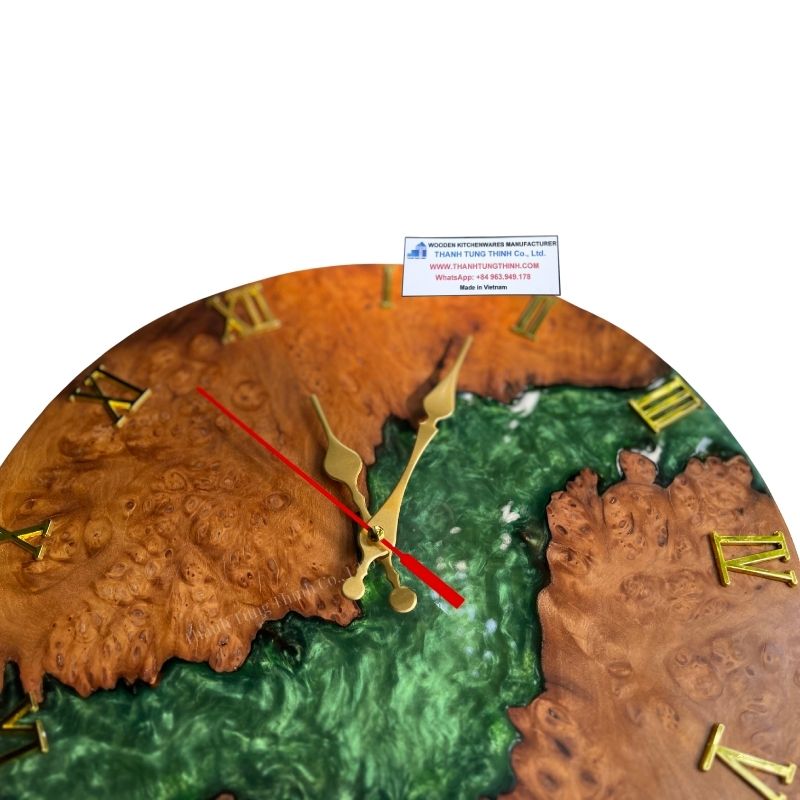 Luxurious Timepiece Clock Epoxy Crafting Studio