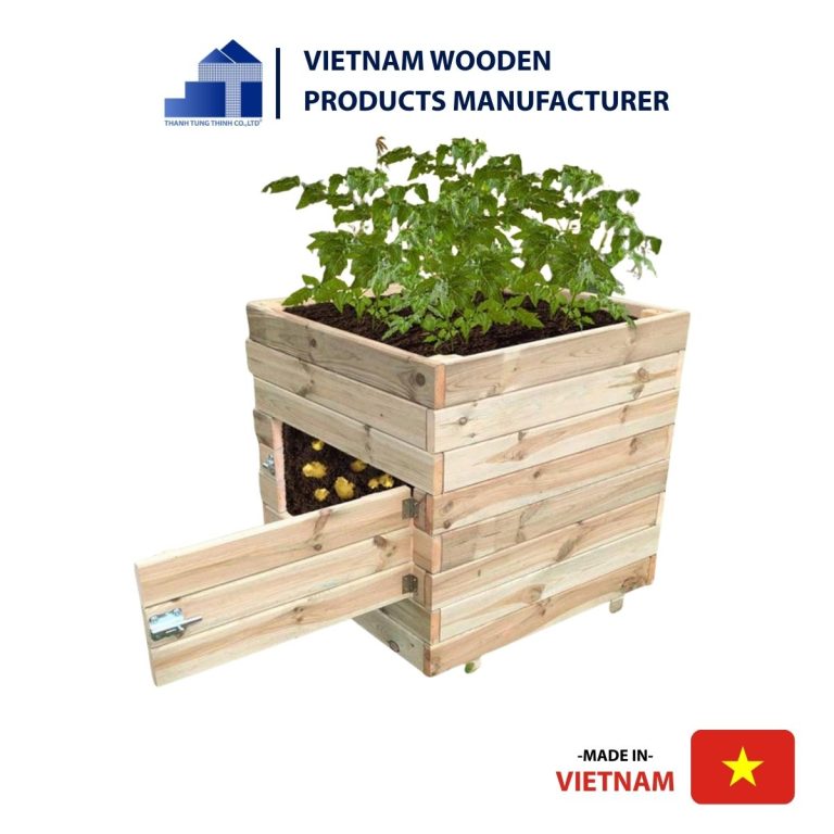 Wooden Planter Box For Potatoes