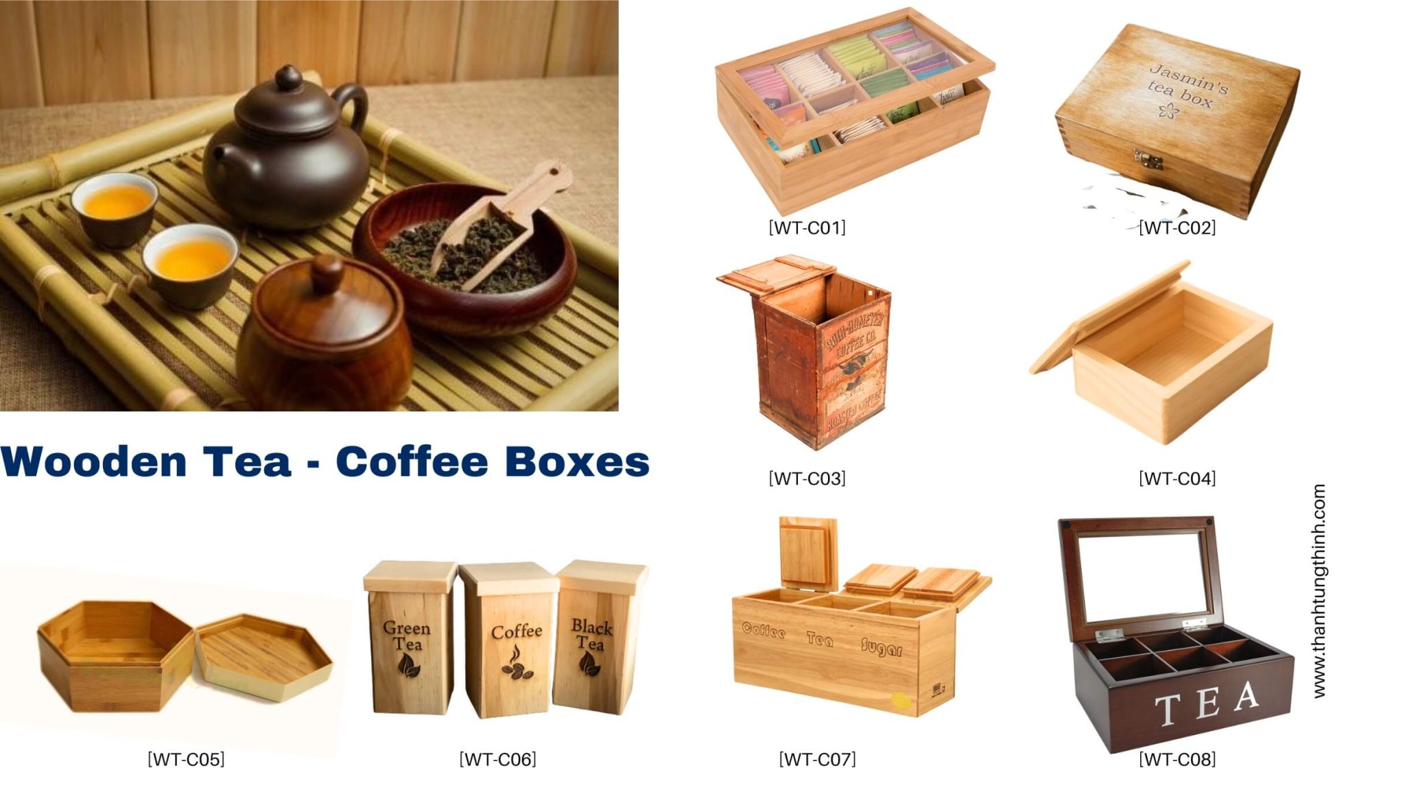 Luxury Coffee & Tea Box With Various Compartments
