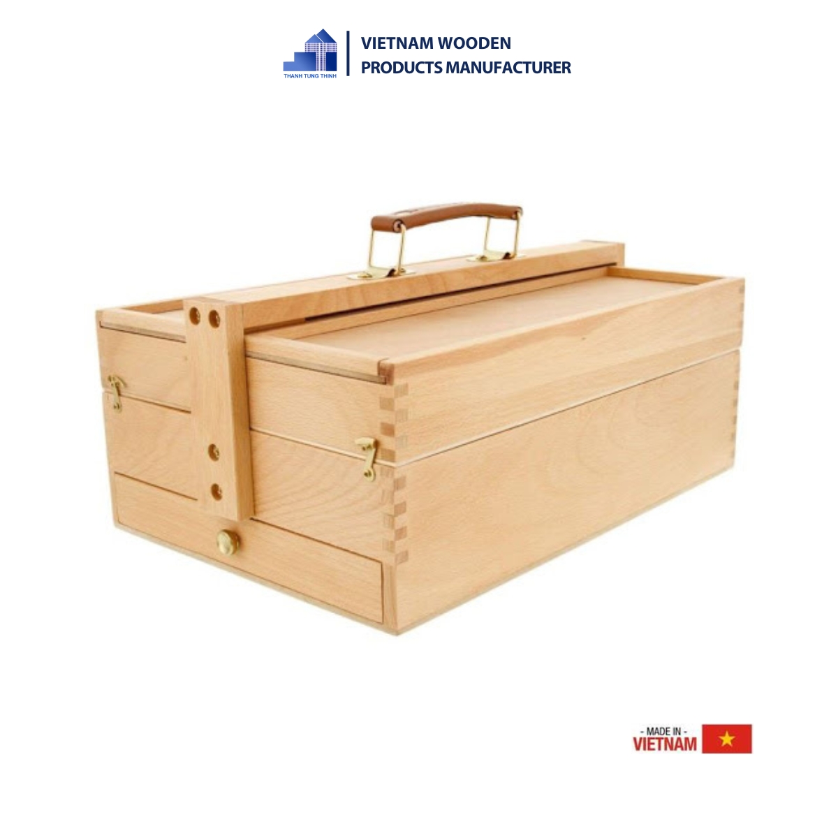 Multi-Floor Wooden Tool Box