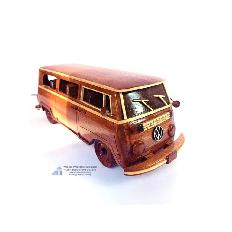 Retro Wooden Bus Model - Wholesale Deals Available