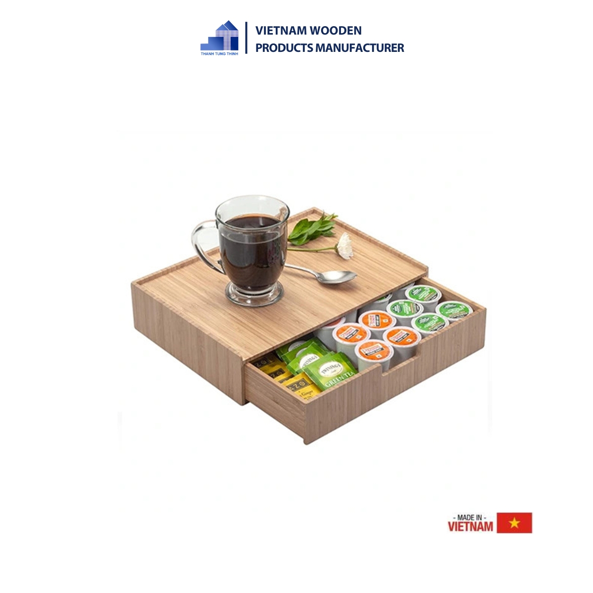 Luxury Coffee & Tea Box With Various Compartments