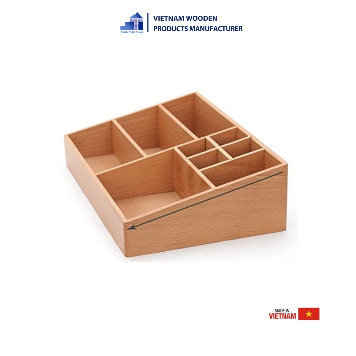Classical Multi-compartment Cosmetic Box