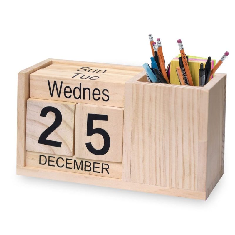 Wooden Desk Calendar