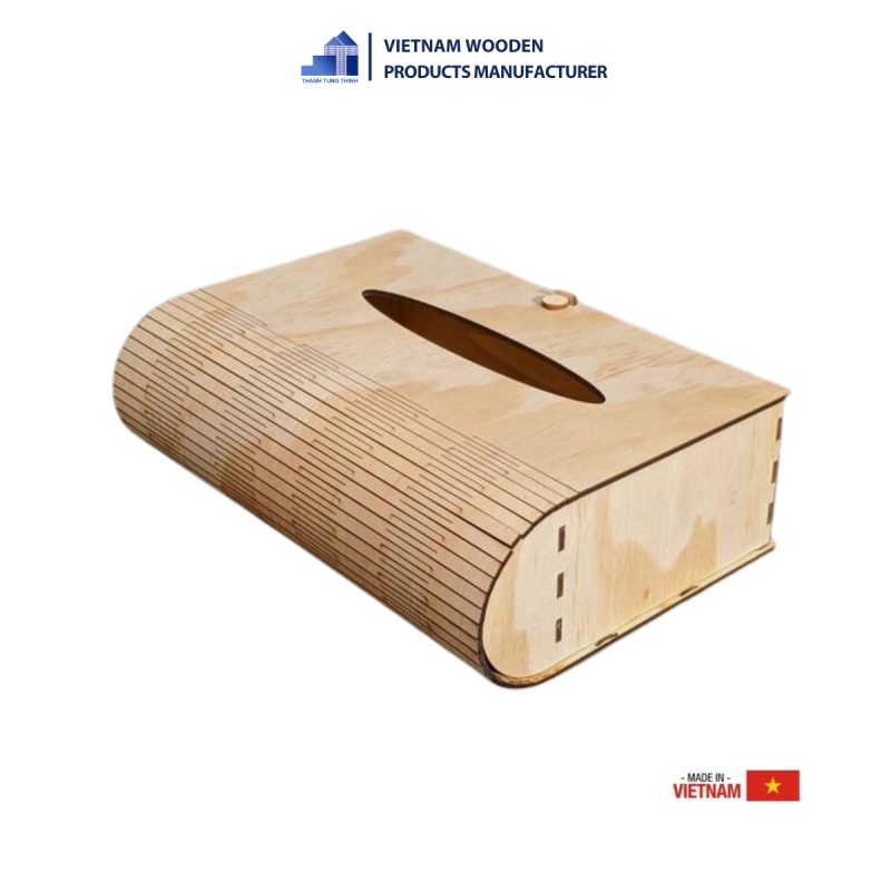 Aesthetic Wooden Tissue Box