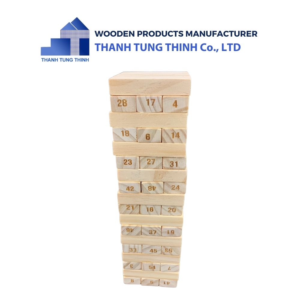 Wholesale Wooden Tumbling Tower Toy Set